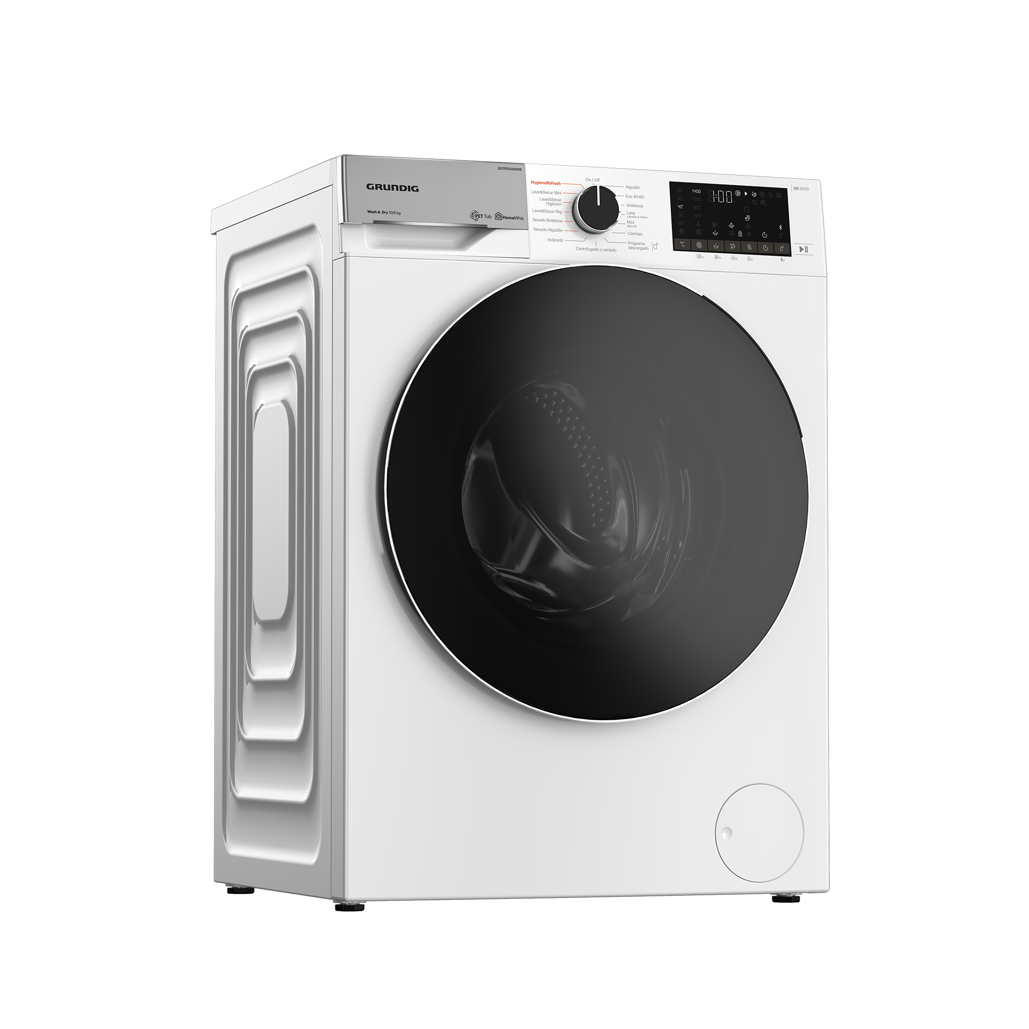 GD7P510442WB | Kombi vask-tørk(Frittstående kombi vask-tørk) | GRUNDIG