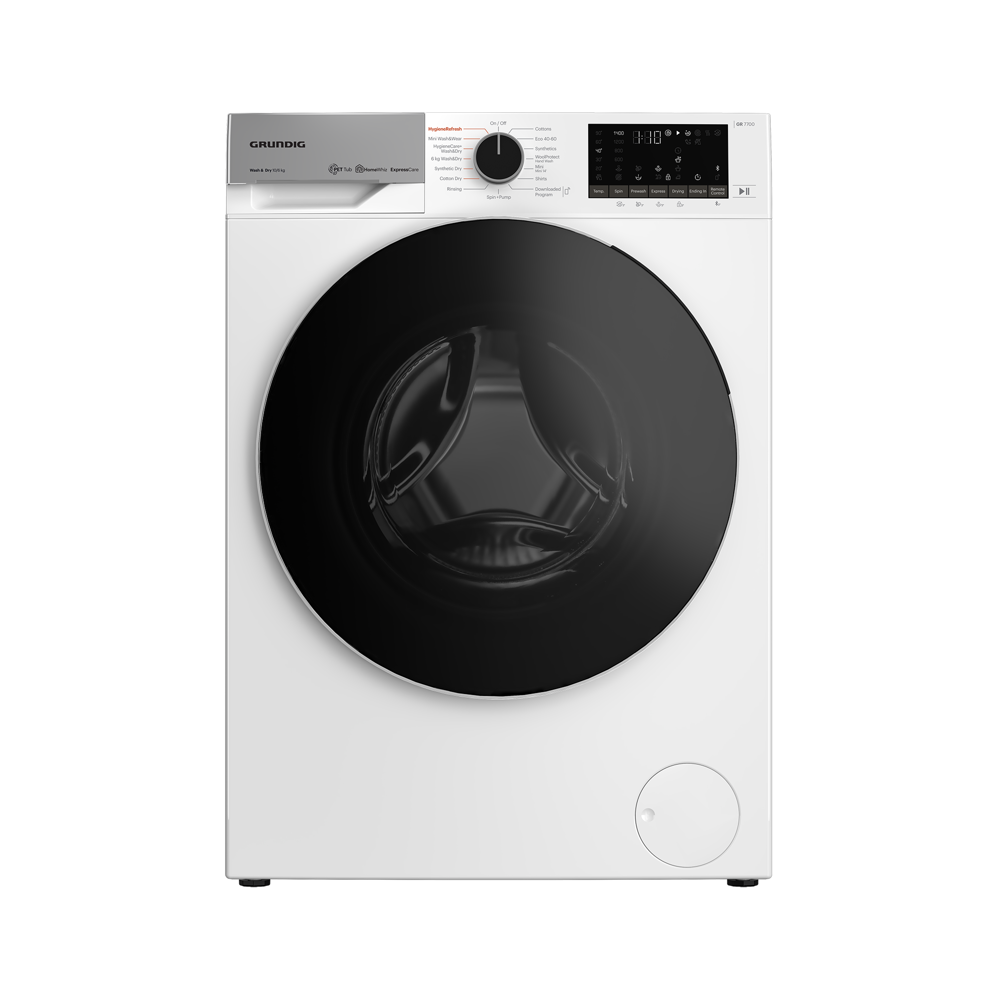 GW7 P510447 W | Kombi vask-tørk(Frittstående kombi vask-tørk) | GRUNDIG