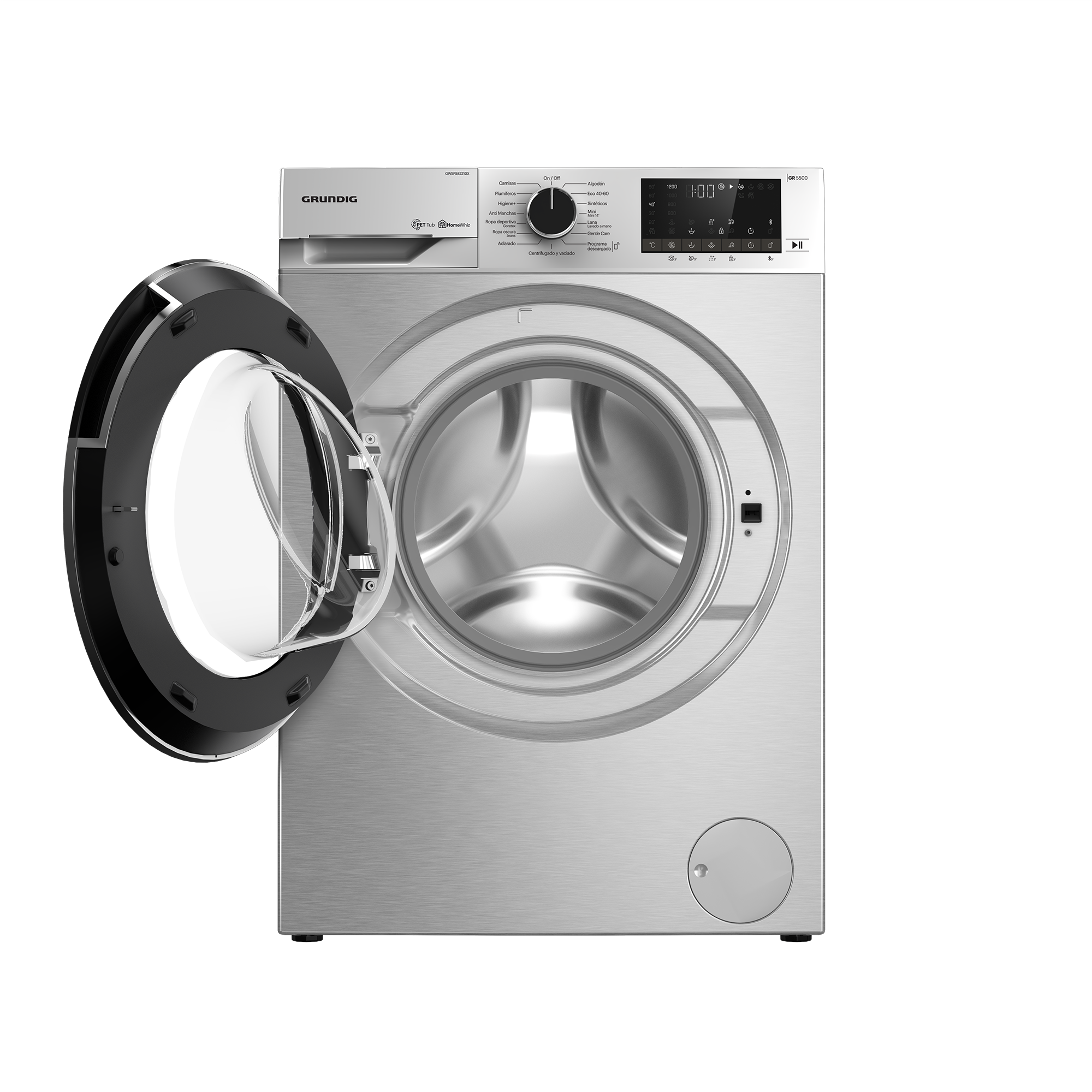 GW5P582210X | Lavadora 8kg y 1200rpm con Homewhiz | Grundig